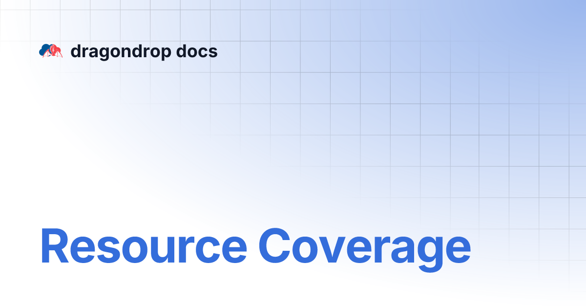 Resource Coverage | dragondrop docs